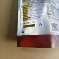 China Custom Stand Up Foil Pouches with Clear Front Resealable 500g 1kg for Frozen Food Packaging for sale