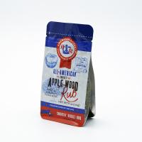 China Custom Printed Eight Sided Sealing Flat Bottom Bag with Transparent Window 10-70cm Width for sale