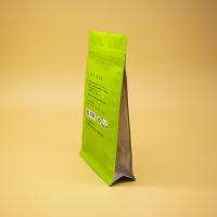 China Anti-Odor Eight Sided Sealing Flat Bottom Bags for Tea Packaging 50-120 Micron Customizable Barrier Layer for sale