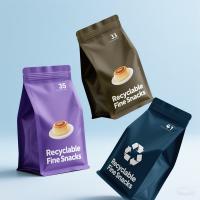 China Custom 8-Side Sealed Stand-Up Food Packaging Bags 80-200 Micron Eco-Friendly Moisture Proof for Snacks Coffee for sale