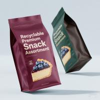 China Custom 8-Side Sealed Stand-Up Food Bags FDA-Approved Moisture-Proof 80-200 Microns for Snacks Coffee for sale