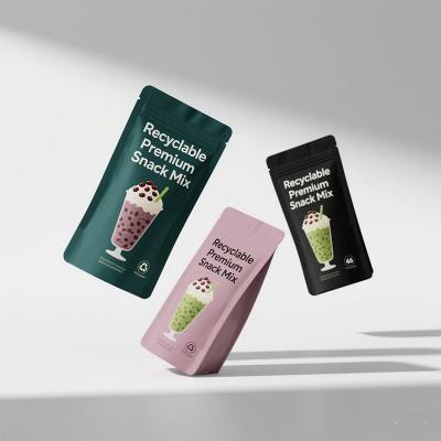 China 8-Side Sealed Coffee Packaging Bags Oxygen Barrier 80-200 Micron Custom Size for sale
