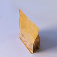 China Customizable Kraft Paper Bags with Visible Window 10-60 cm Greaseproof Food Packaging for sale