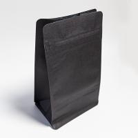 China Food Safety Grade Blank Black Kraft Paper Bags 10-60cm Width Custom Branding Wholesale for sale