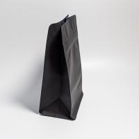 China Food Safety Grade Blank Black Kraft Paper Bags 10-60cm Width Custom Branding Wholesale for sale