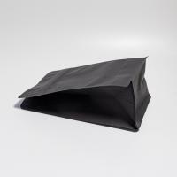 China Food Safety Grade Blank Black Kraft Paper Bags 10-60cm Width Custom Branding Wholesale for sale