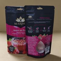 China Custom Rose Fruit Blend Tea Packaging Bags High Barrier Food Grade Stand Up Pouch for sale