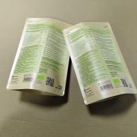 China Food Grade Kraft Paper Stand Up Pouches with PE Lining 100g 250g Custom Printing Eco Friendly for sale