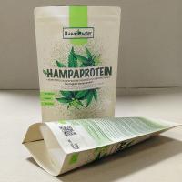 China Food Grade Kraft Paper Stand Up Pouches with PE Lining 100g 250g Custom Printing Eco Friendly for sale
