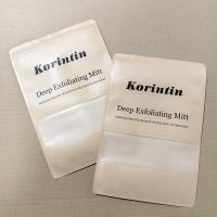 China Kraft Paper PE Zipper Bags Waterproof Custom Logo Stand Up Pouches 100mm x 150mm for sale