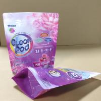 China Waterproof Laundry Detergent Pods Resealable Zipper Bag Durable Laminate 100pcs Customizable for sale