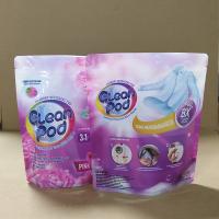 China Waterproof Laundry Detergent Pods Resealable Zipper Bag Durable Laminate 100pcs Customizable for sale
