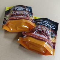 China Custom Digital Printed Stand Up Bags 10-70cm Width Food Packaging Transparent Window for sale