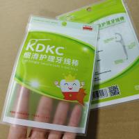 China Custom Printed Moisture Proof Stand Up Pouches for Floss Picks 80 120 Micron Thickness for sale