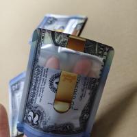 China ​Childproof Dollar Bill Pouches NFC Tamper-Proof 600D Polyester Base For US Brands for sale