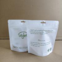 China Premium Translucent Stand Up Bags for Bath Accessories 50-120 Micron with Resealable Zipper for sale