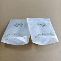 China Premium Translucent Stand Up Bags for Bath Accessories 50-120 Micron with Resealable Zipper for sale