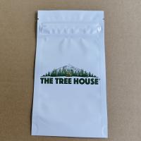 China ISO 8317 Child Resistant Pouch Wooden Cabin Print 102um 8 Layer Laminate Push Twist Lock for sale
