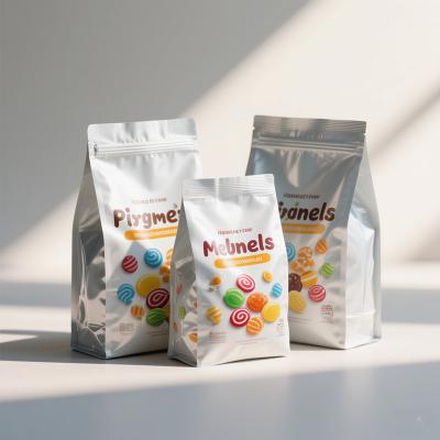 China Custom Printed Mylar Bags with Transparent Window 8 Color Gravure 3.5-7 Mil Thickness for sale