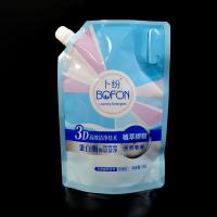 China Durable And Convenient Spout Pouch With Handle For Laundry Detergent Packaging Custom Printed Bulk Order Discounts. for sale
