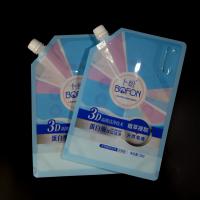China Durable And Convenient Spout Pouch With Handle For Laundry Detergent Packaging Custom Printed Bulk Order Discounts. for sale