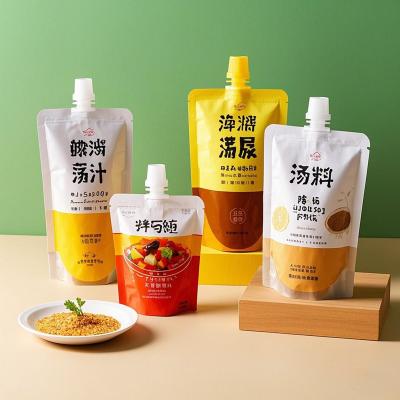 China Custom Plastic Spout Bags with Aluminum Foil Mylar Layers - Stand Up Pouch Doypack for Milk Juice Packaging for sale