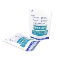 China Custom 100% Recyclable Stand Up Pouches 155x225mm Eye Catching Graphic Printing Flexible Packaging for sale