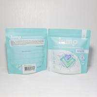 China Custom Printed Stand Up Pouches 50-120 Micron with Resealable Zipper for Laundry Pods Packaging for sale