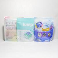 China Custom Printed Stand Up Pouches 50-120 Micron with Resealable Zipper for Laundry Pods Packaging for sale