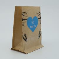 China Recyclable Compostable Eight Sided Sealing Kraft Paper Bags for Tea Packaging 10-70cm Width for sale