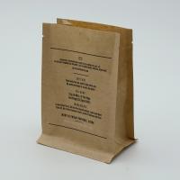 China Recyclable Compostable Eight Sided Sealing Kraft Paper Bags for Tea Packaging 10-70cm Width for sale
