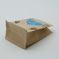 China Recyclable Compostable Eight Sided Sealing Kraft Paper Bags for Tea Packaging 10-70cm Width for sale