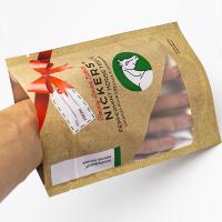 China Anti-Puncture Stand Up Pouches with High Oxygen Barrier and Transparent Window for Pet Food Packaging 50-120 Micron for sale