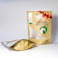 China Anti-Puncture Stand Up Pouches with High Oxygen Barrier and Transparent Window for Pet Food Packaging 50-120 Micron for sale