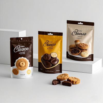 China Custom Food Grade Stand Up Zipper Bags Mylar Doypack Aluminum Foil for Coffee Snacks for sale