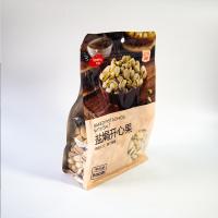 China Food Grade Eight Sided Sealing Bags 10-70cm Width with Transparent Windows for Snacks Nuts Packaging for sale