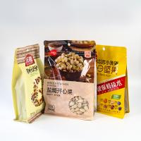 China Food Grade Eight Sided Sealing Bags 10-70cm Width with Transparent Windows for Snacks Nuts Packaging for sale