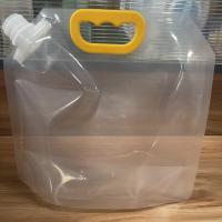 China Thickened Transparent Spout Pouches with Reinforced Handles 1L to 10L for Bulk Grain and Liquid Packaging for sale
