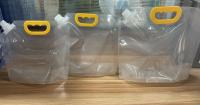 China Thickened Transparent Spout Pouches with Reinforced Handles 1L to 10L for Bulk Grain and Liquid Packaging for sale