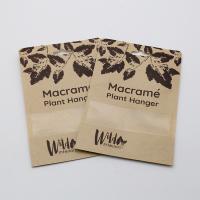 China Recyclable Kraft Paper Pouches with Transparent Windows Custom Printing 10-70 cm Width for sale