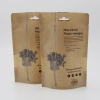 China Recyclable Kraft Paper Pouches with Transparent Windows Custom Printing 10-70 cm Width for sale