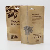 China Recyclable Kraft Paper Pouches with Transparent Windows Custom Printing 10-70 cm Width for sale