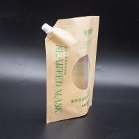 China Customizable 250ml-1000ml Spout Pouches with Transparent Windows for Skincare Packaging for sale