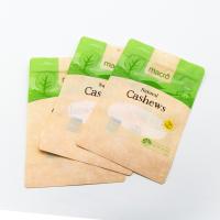 China Custom Food Grade Zip Lock Stand Up Pouches 50-120 Micron for Dry Food Packaging with Clear Window for sale