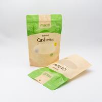 China Custom Food Grade Zip Lock Stand Up Pouches 50-120 Micron for Dry Food Packaging with Clear Window for sale