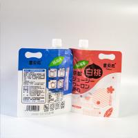 China Food Grade Spout Pouches with Handles 100ml 150ml Recyclable Leak Proof for Drinks Packaging for sale