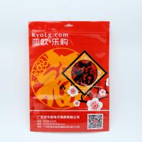 China Custom Stand Up Bags with Transparent Window for Snacks 50-120 Micron Food Grade Packaging for sale