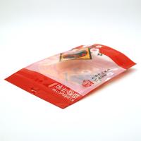 China Custom Stand Up Bags with Transparent Window for Snacks 50-120 Micron Food Grade Packaging for sale