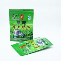 China Eco-Friendly Stand Up Bags for Tea Packaging with Aluminum Foil Liner and Resealable Zipper 50-120 Micron for sale