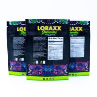 China Vibrant Printed Stand Up Pouches For Gummies Packaging With Customizable High-Color Brand Pattern. for sale